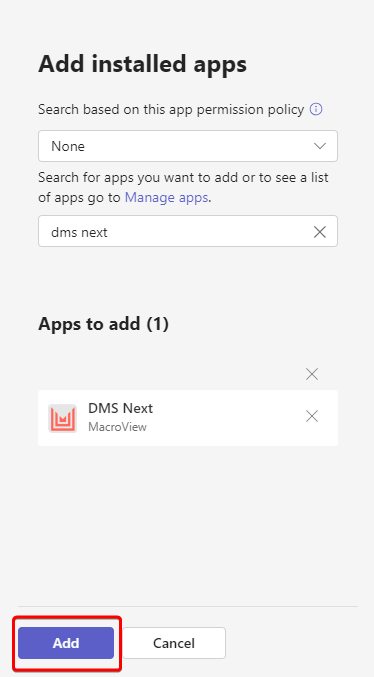 Deploy DMS Next to specific users, groups or an organisation – MacroView
