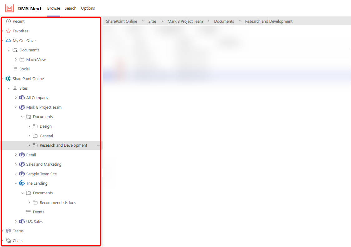 Navigate with DMS Next – MacroView