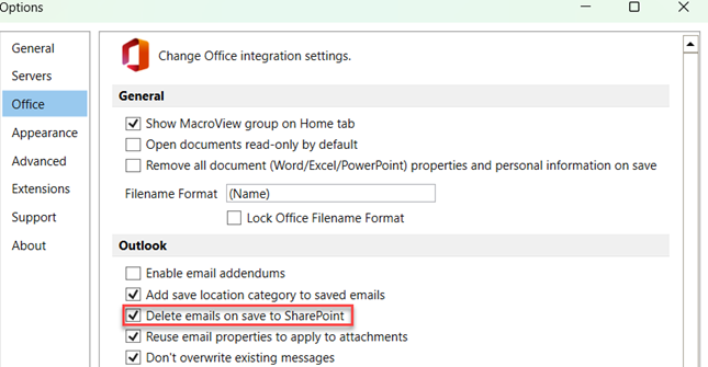 Saving emails from Outlook Classic to SharePoint using DMS – MacroView