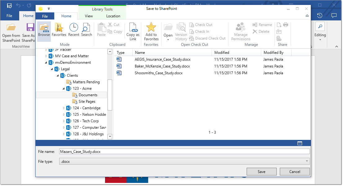 Save to and Open from SharePoint in Office and Adobe Reader – MacroView