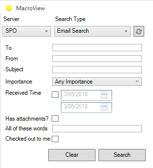 Defining custom search panels for DMS and DMS Pro – MacroView