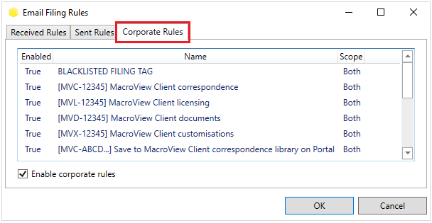 Troubleshooting Managed Filing Rules – MacroView