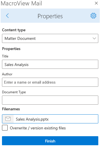 Content types and metadata – MacroView