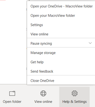 Using OneDrive for Business/OneDrive – MacroView