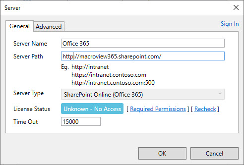 License status 'Unknown' after entering Server Path details – MacroView
