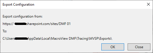 Export configurations using the MacroView DMS Provisioning extension ...