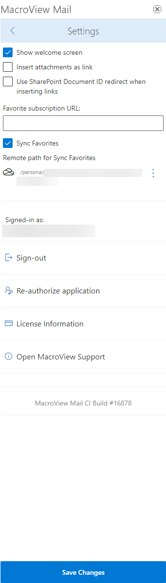 MacroView Mail Settings – MacroView
